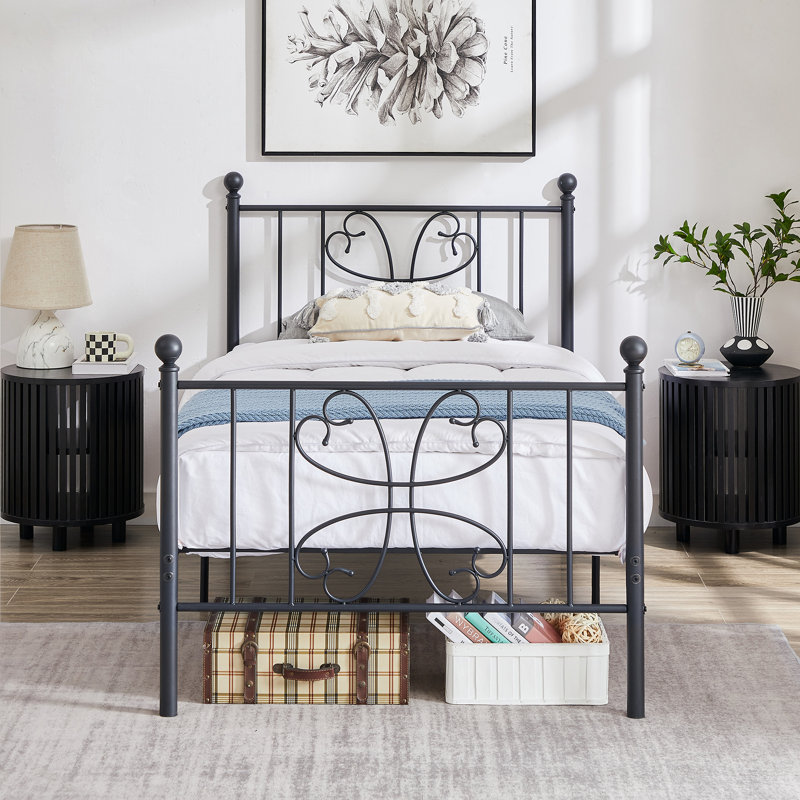 Lark Manor Alsa 42.1'' Steel Bed Frame & Reviews | Wayfair