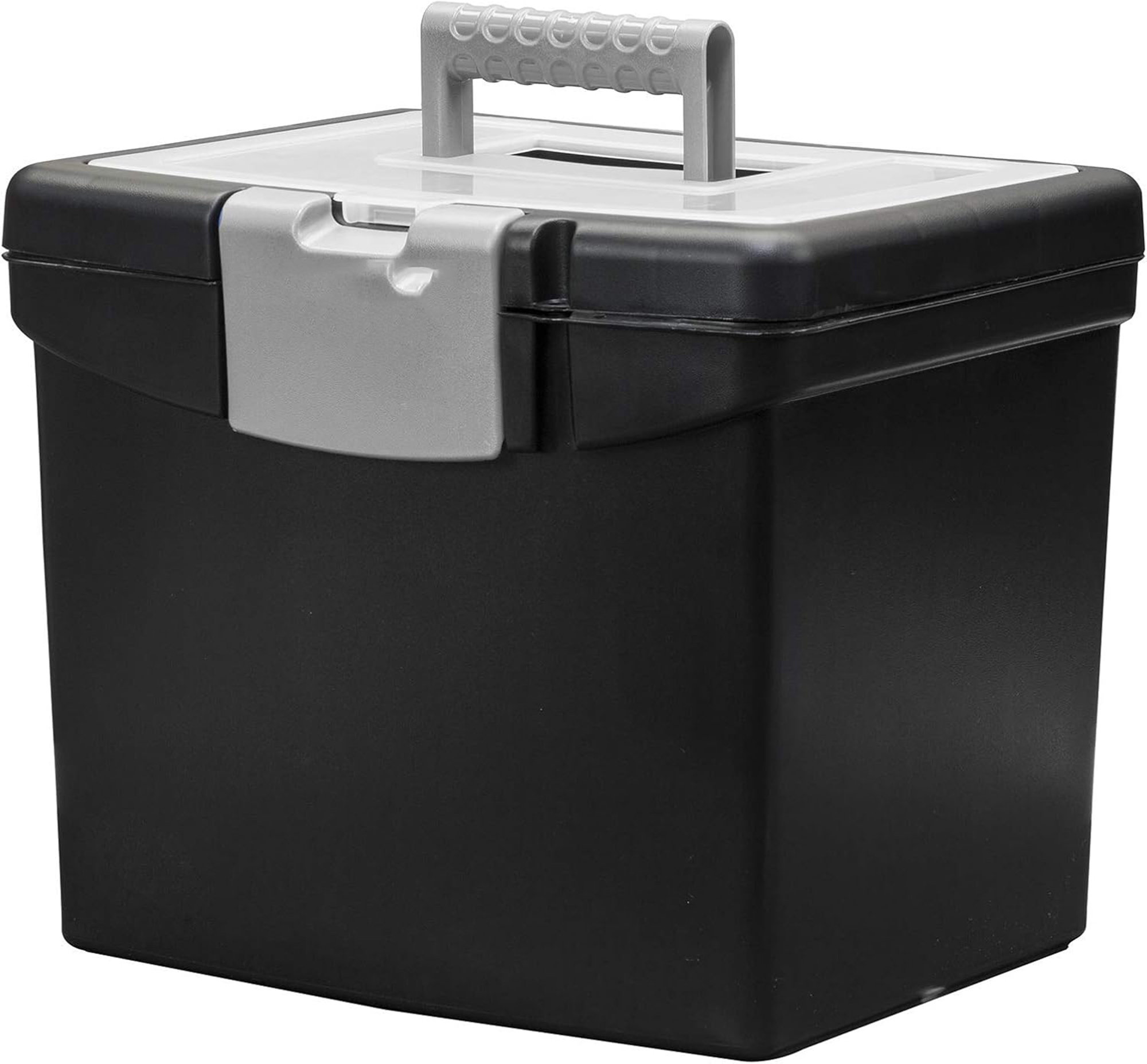 Artmeer Portable File Storage Box with Translucent Organizer Storage ...