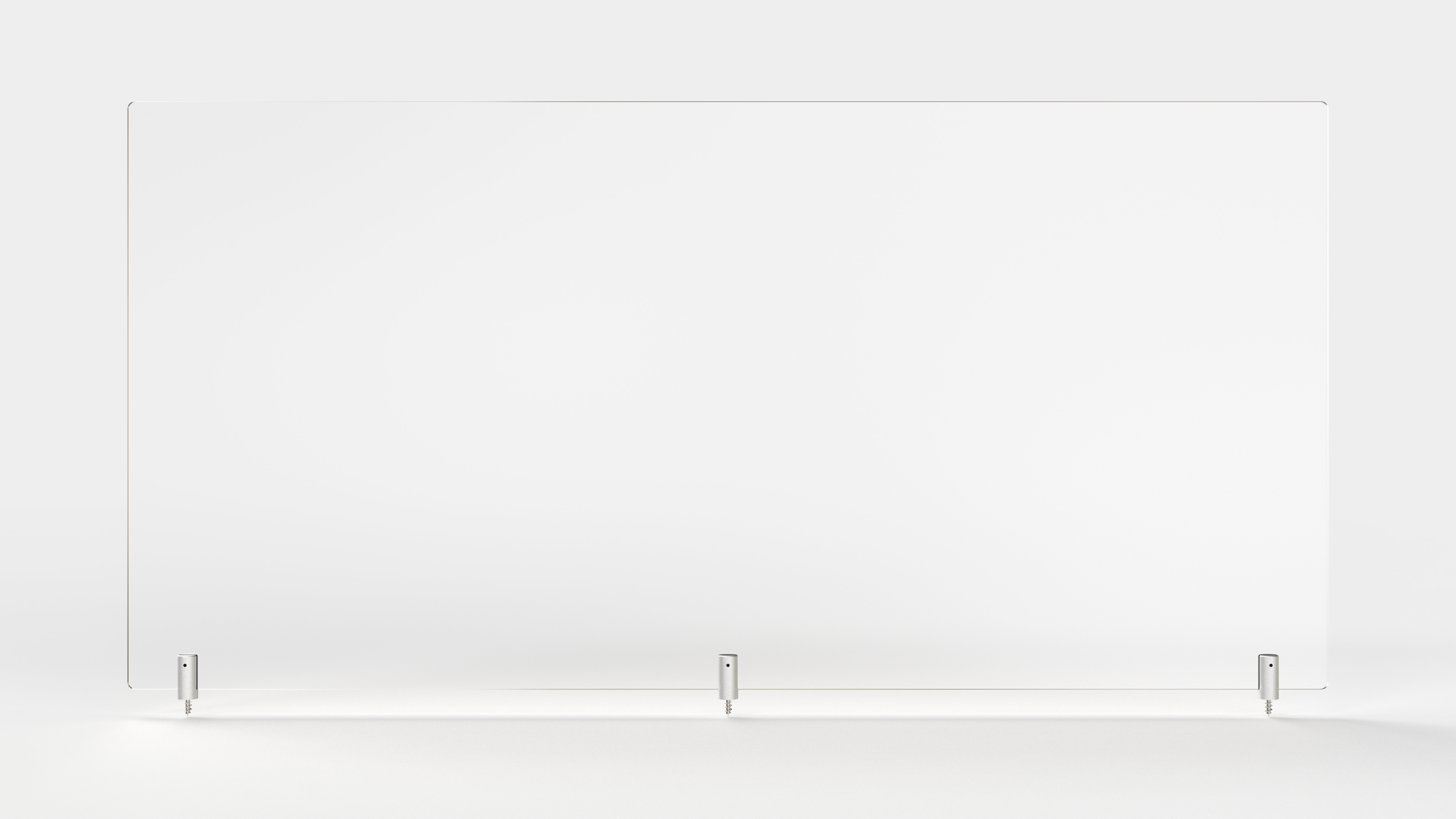 Ghent Partition Extender Frosted Thermoplastic 1 Panel Desk Privacy ...