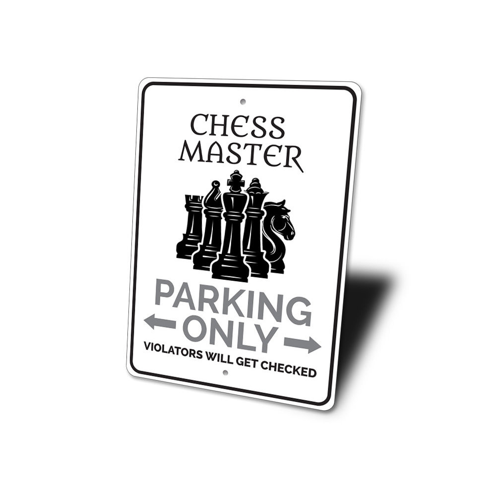 Lizton Sign Shop, Inc Chess Master Parking Aluminum Sign | Wayfair