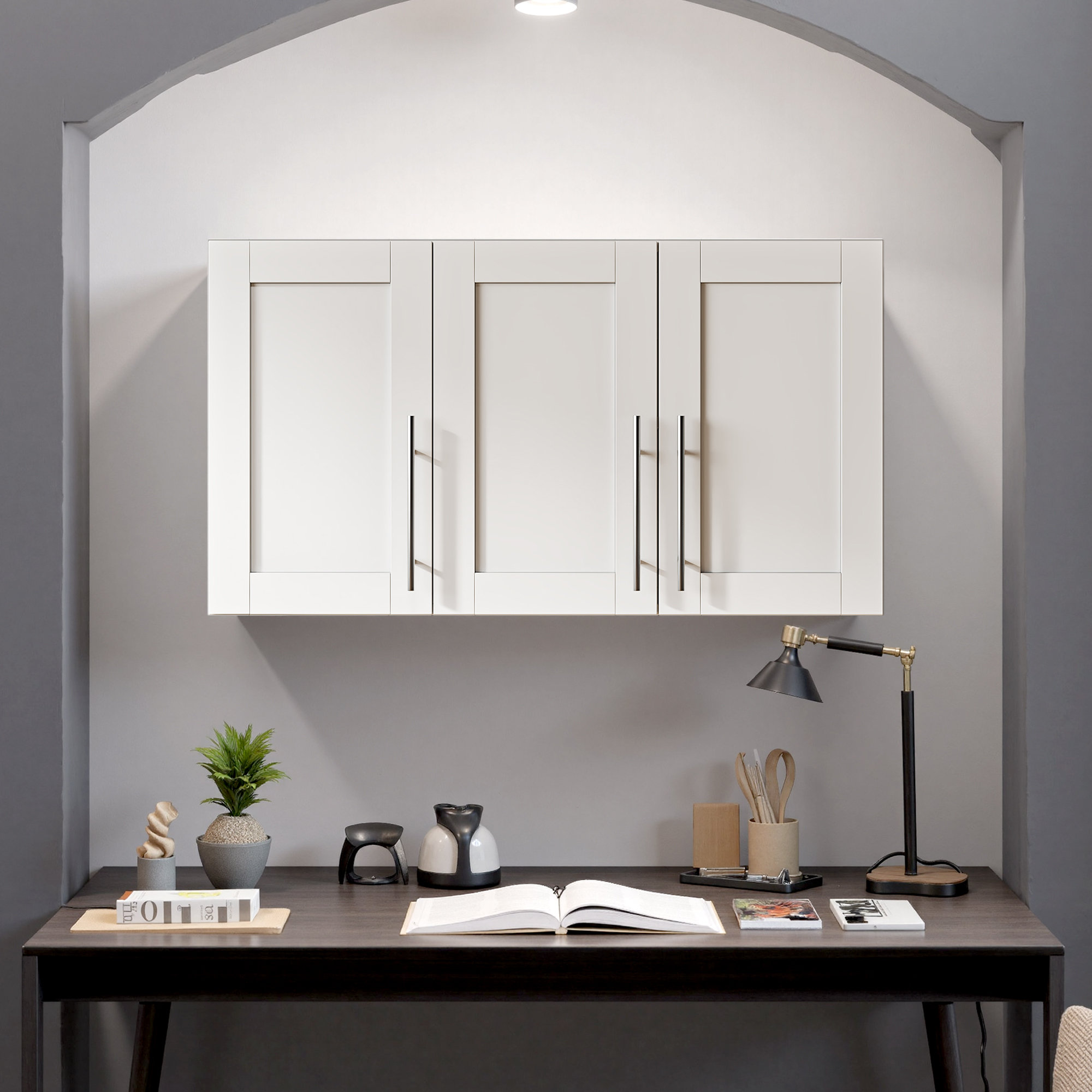 Ebern Designs Stackable Wall Mounted Storage Cabinet Laundry Room Wall ...