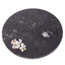 Birch Lane™ Artifacts Rattan™ Round Marble Tray | Birch Lane