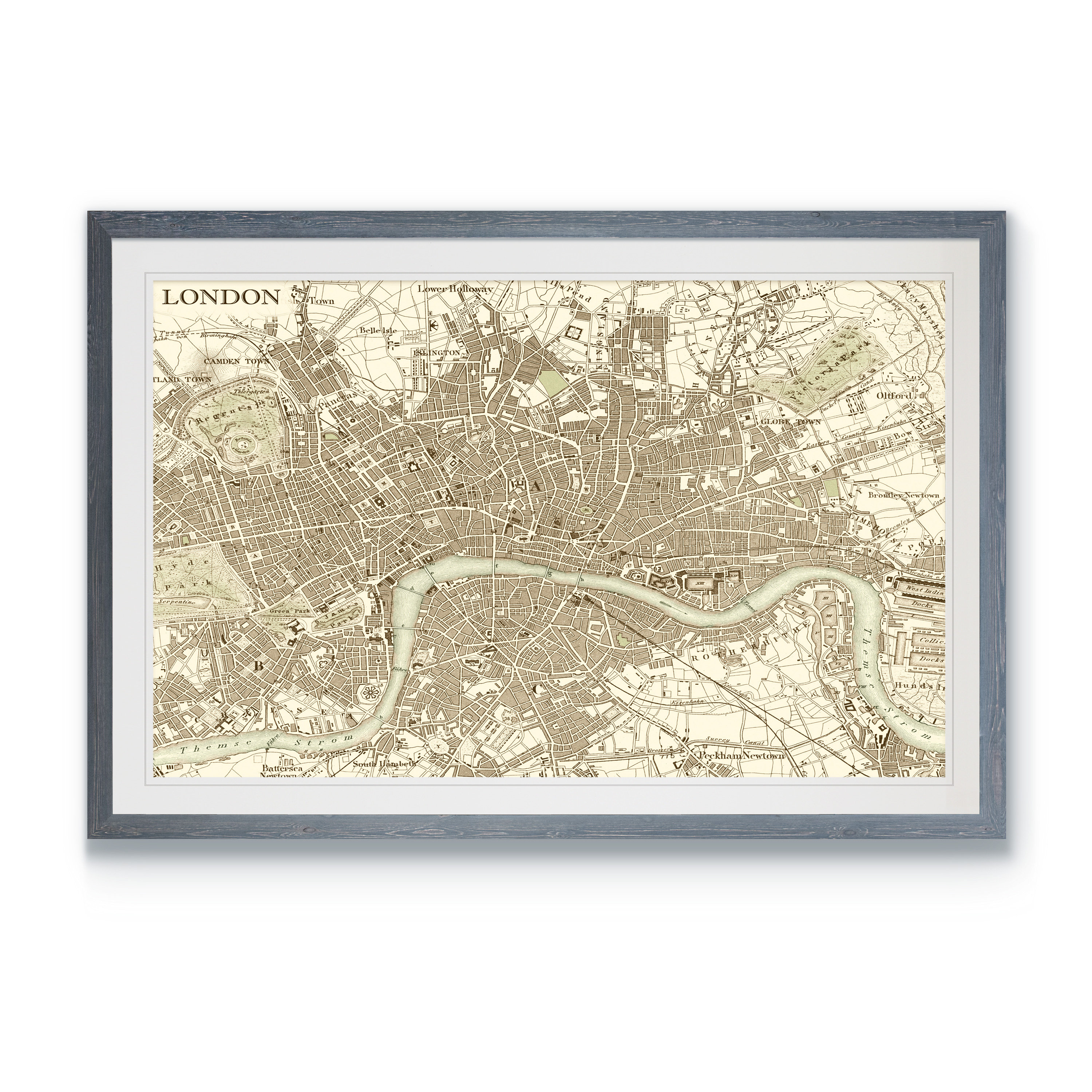 Williston Forge 'Custom Sepia Map of London' by Paul Cezanne - Picture ...