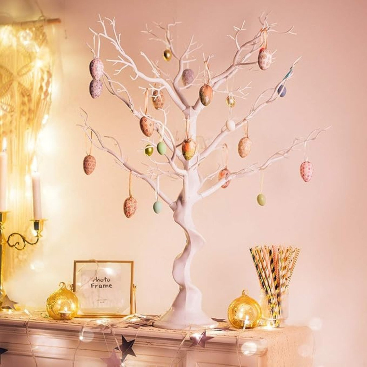 The Holiday Aisle® 30'' High White Resin Display Tree for Tables ...