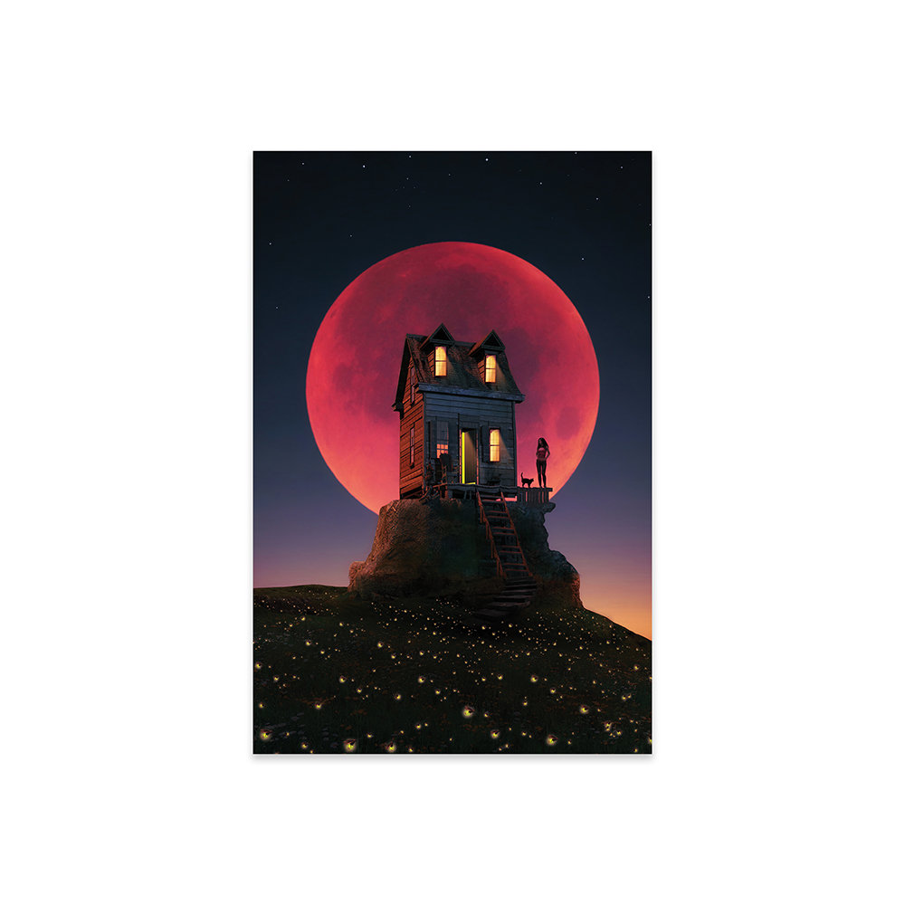Latitude Run® A Night With A Full Moon Print On Acrylic Glass - Wayfair ...