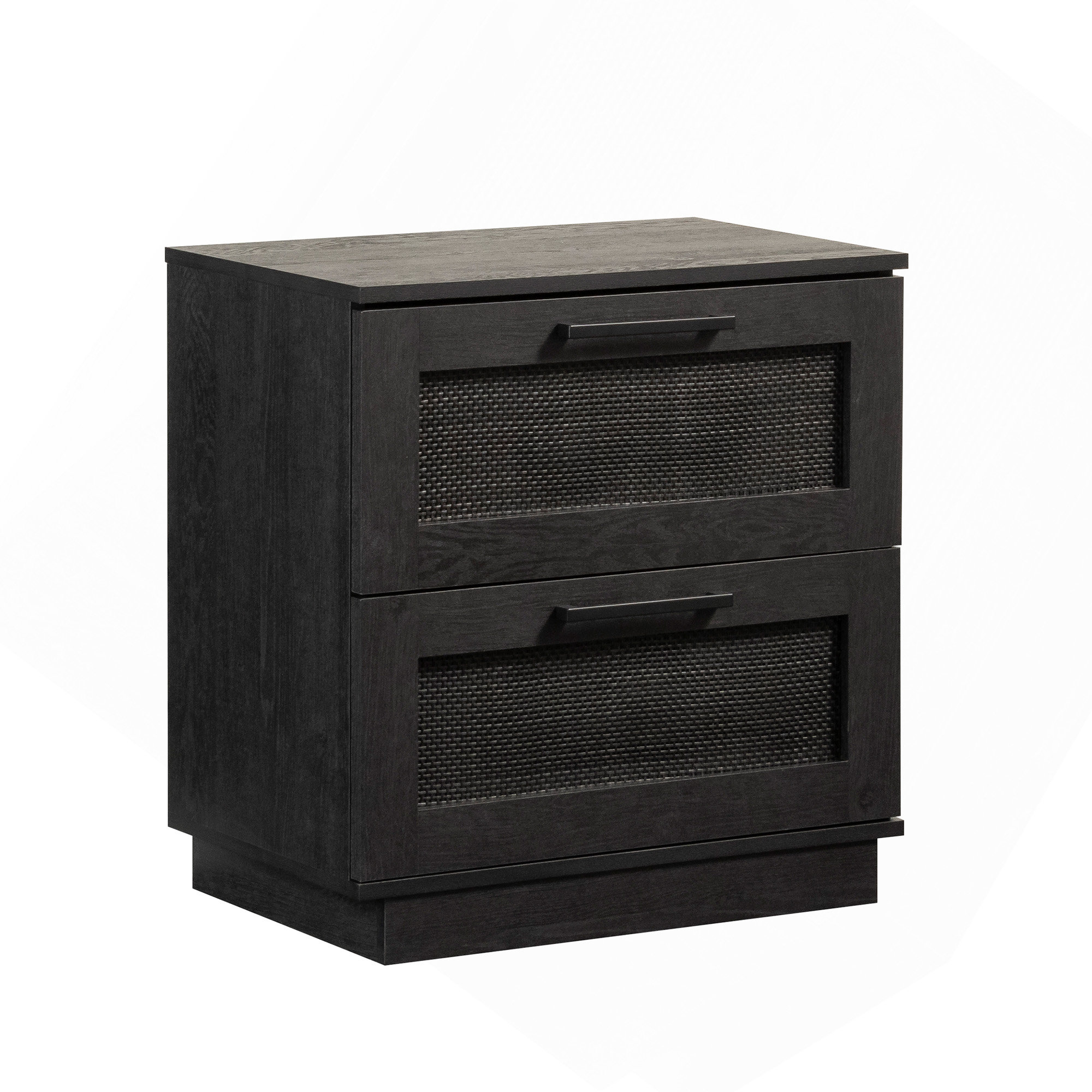 Ebern Designs Night Stand, Black Finish | Wayfair