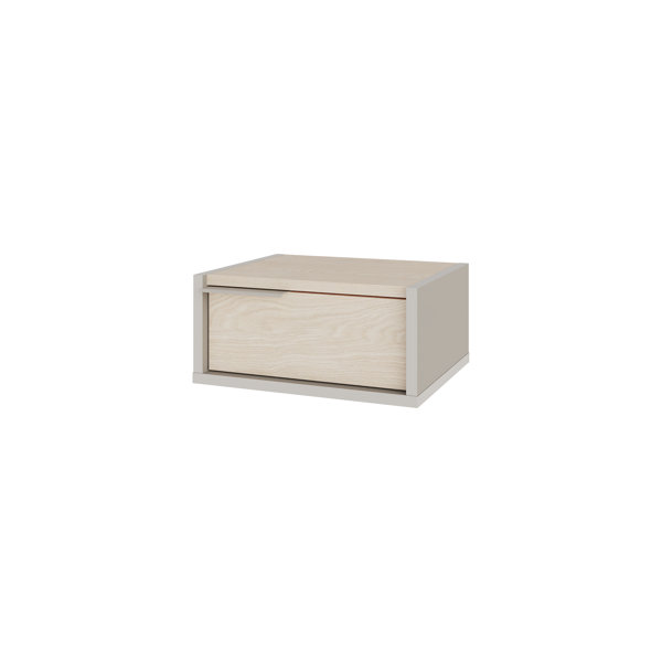 17 Stories Eco Floating Bedside Table With Drawer And Metal Handle ...