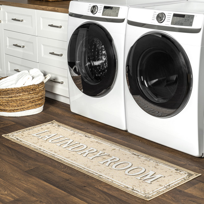 August Grove® Novelty Machine Washable Laundry Mat & Reviews | Wayfair