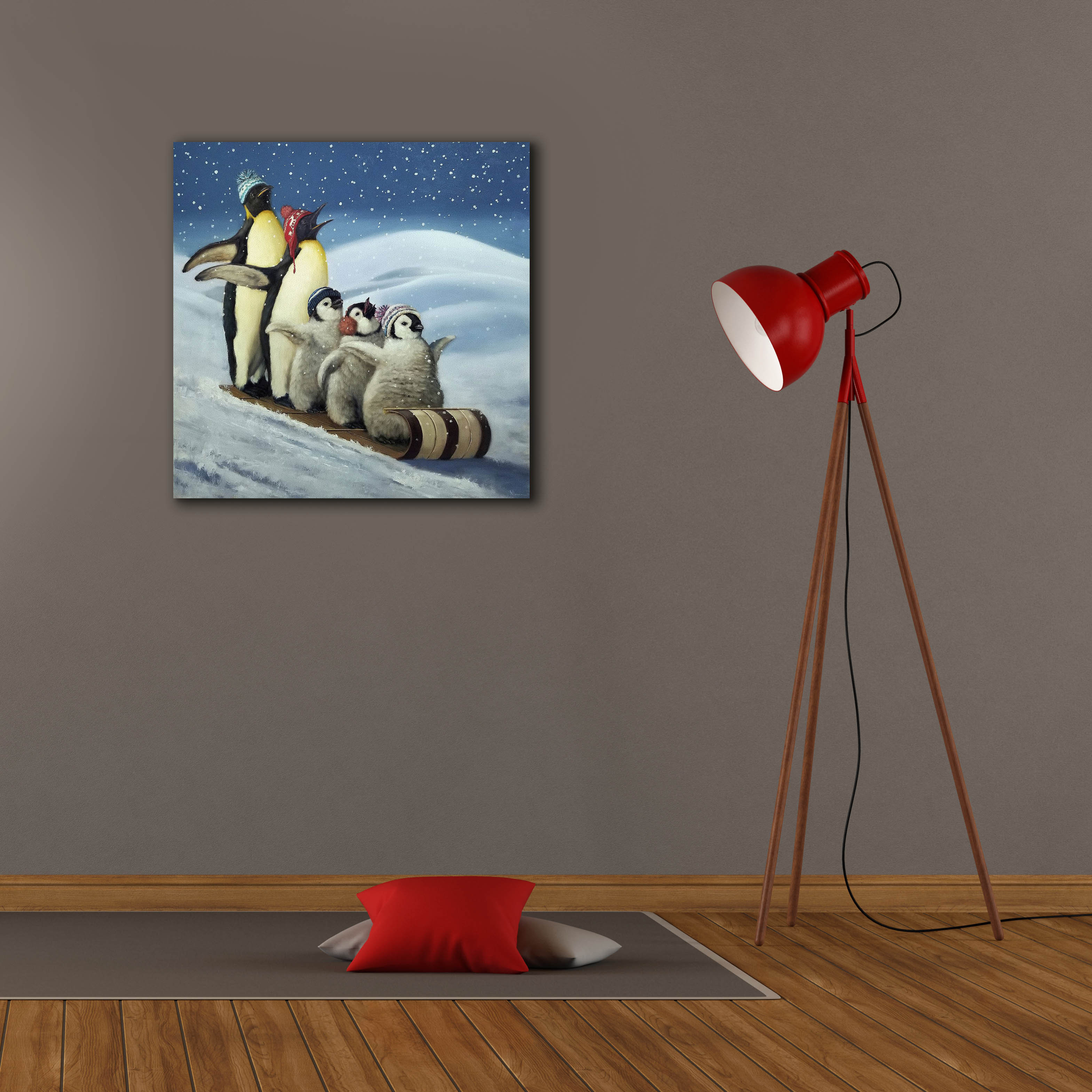 Trinx 'Sleigh Ride' by Lucia Heffernan Canvas Wall Art, 26" x 26" | Wayfair