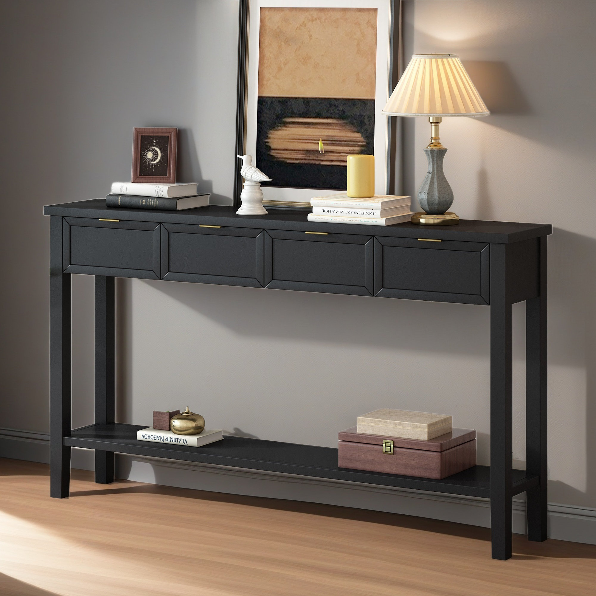 Lark Manor™ Contemporary Edsson Console Table With 4 Drawers, 1 ...