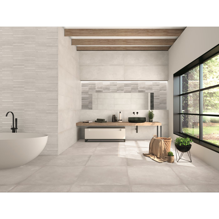 Mirrella 16" x 48" Ceramic Tile Wall Tile | Wayfair