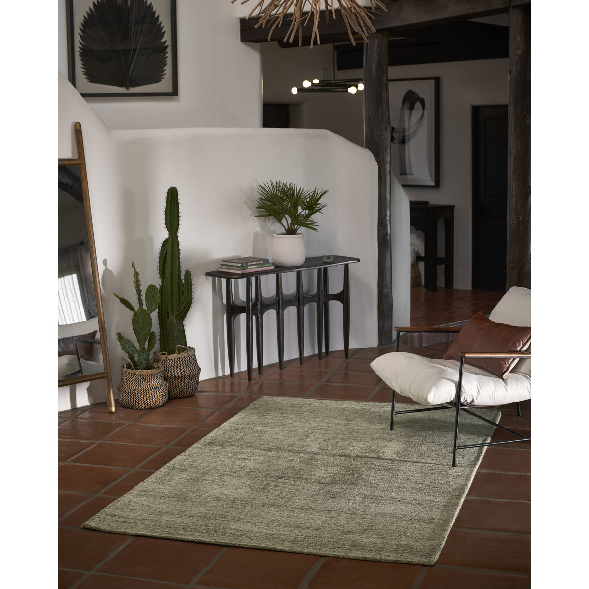 Birch Lane™ Isiah Hand Tufted Wool Area Rug in Sage/Beige & Reviews ...