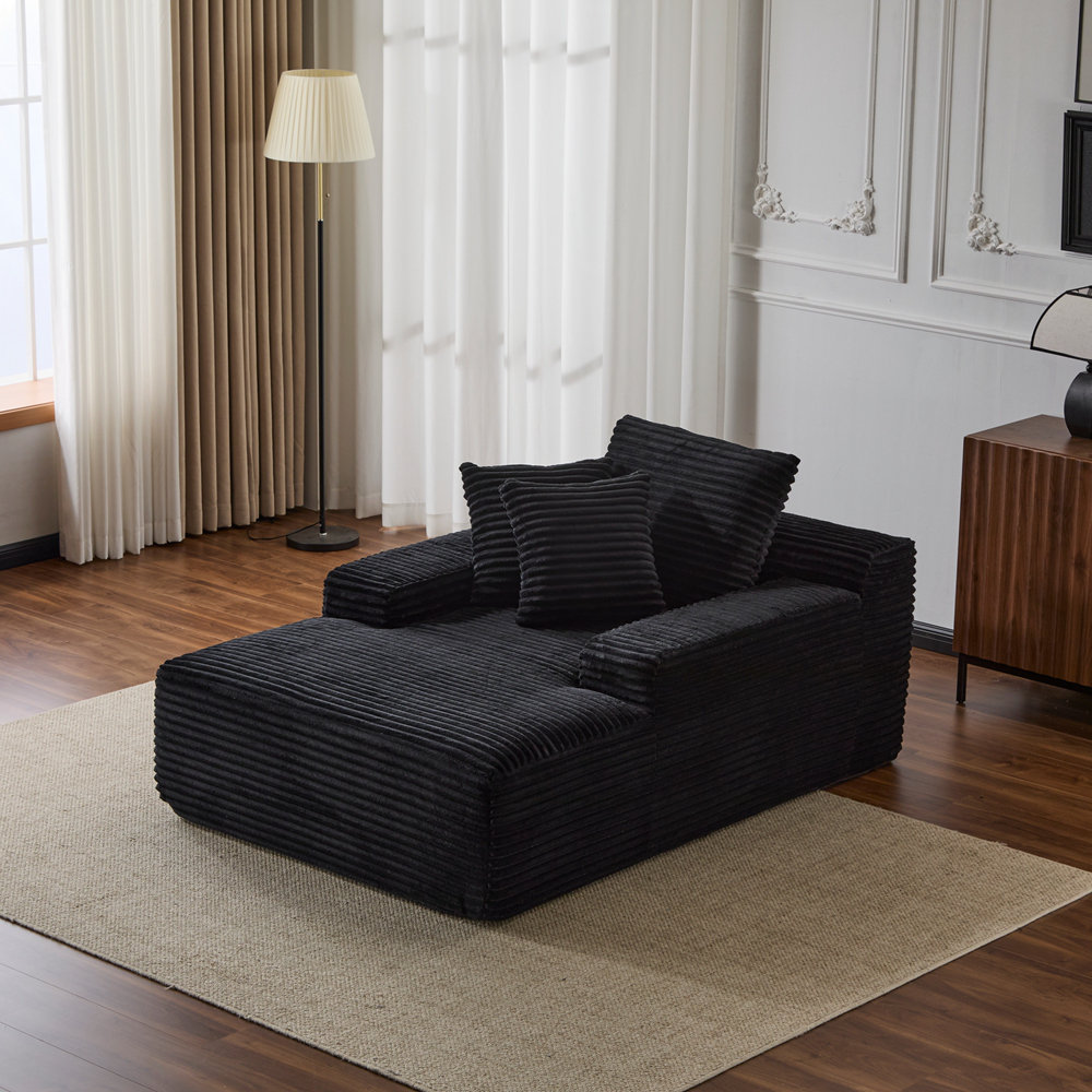Mercer41 Oversized Chaise Lounge Chair Cozy Cloud Couch - Wayfair Canada