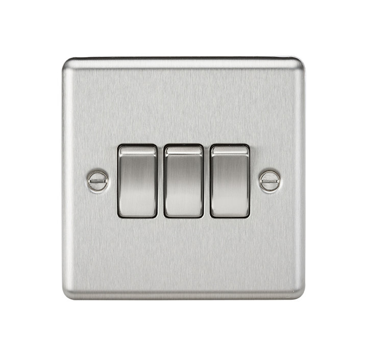 Symple Stuff Decorative Range 10A 3G Two-Way Wall Mounted Light Switch ...