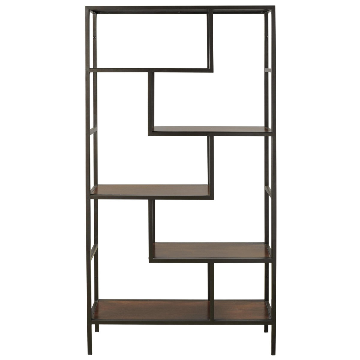 Etta Avenue™ Liliana Geometric Etagere Bookcase & Reviews | Wayfair