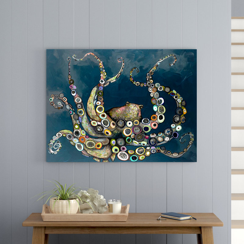 Beachcrest Home Eli " Octopus In The Deep Blue Sea " by Eli Halpin ...