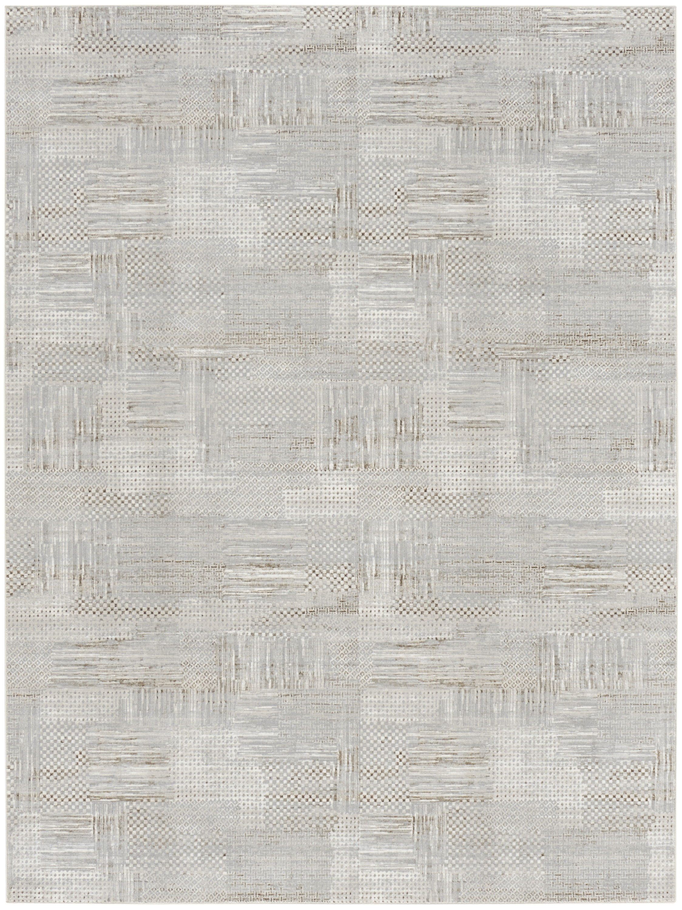 Union Rustic Marisileini 9' X 12' Silver Grey Modern Indoor Rug | Wayfair