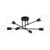 George Oliver Dorae 6 - Light Dimmable Sputnik Modern Linear Chandelier ...