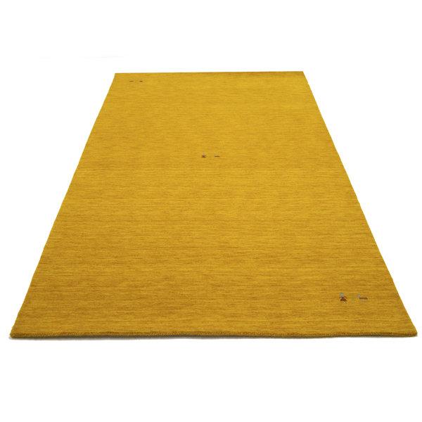 ADMINRUGS No-Shedding Hand Loomed Gabbeh Rug, 100% Wool, Solid Color ...