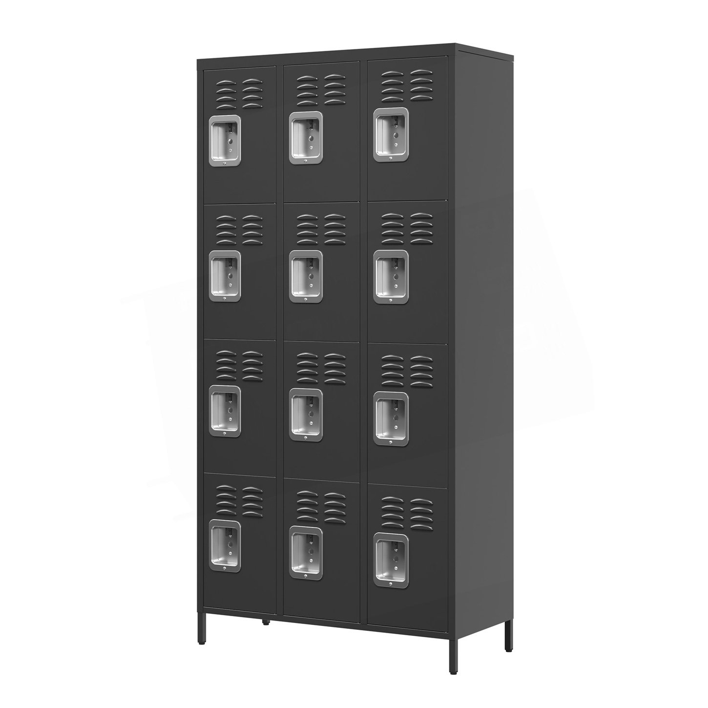 Latitude Run® 12 Door Metal Lockers With Lock, Storage Locker Cabinet ...