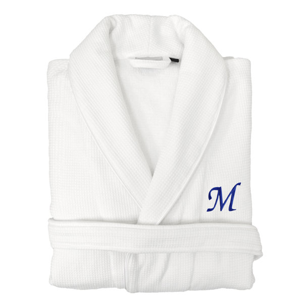 Linum Home Textiles Personalized 100% Turkish Cotton Waffle Bathrobe ...