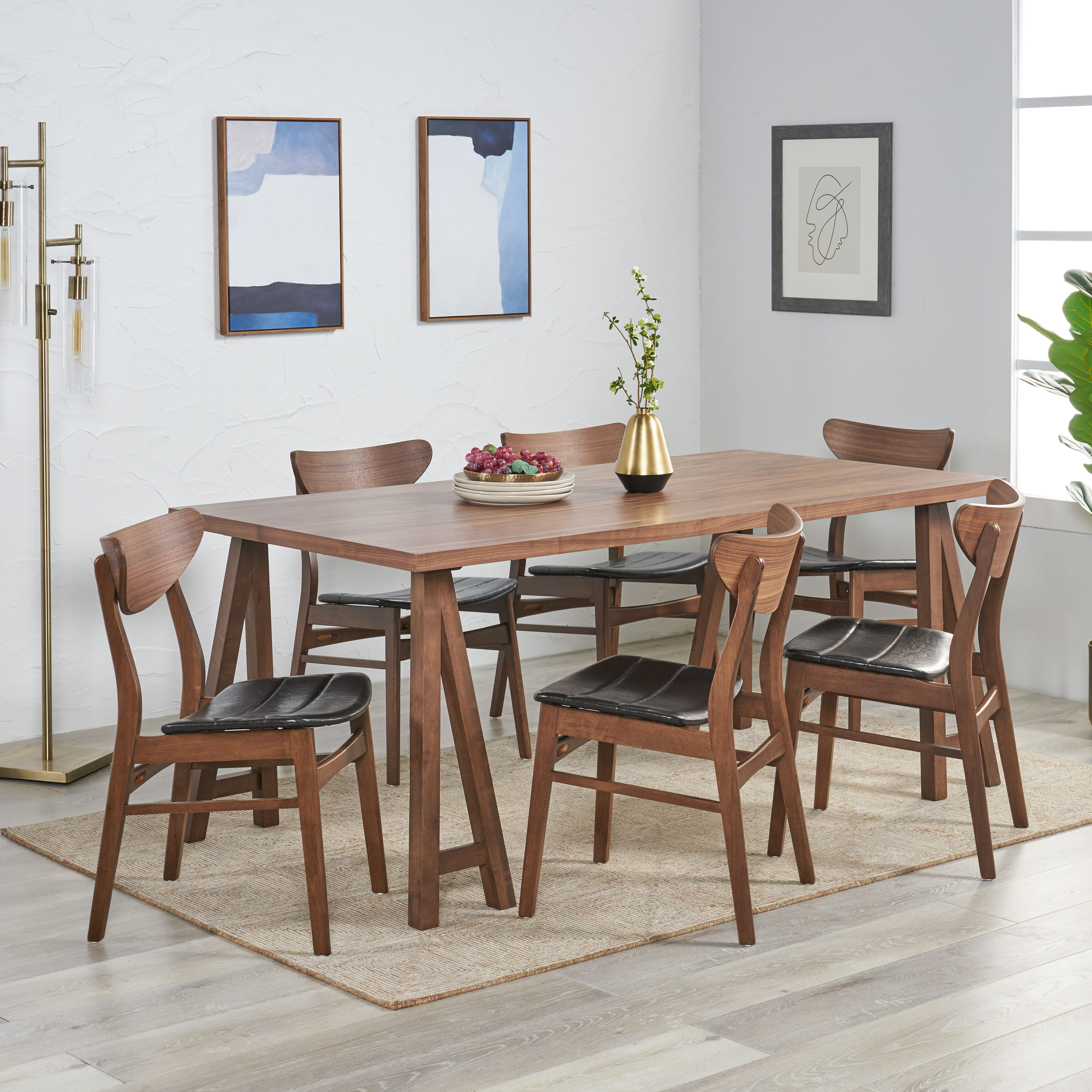 Corrigan Studio® 7 - Piece Dining Set & Reviews | Wayfair