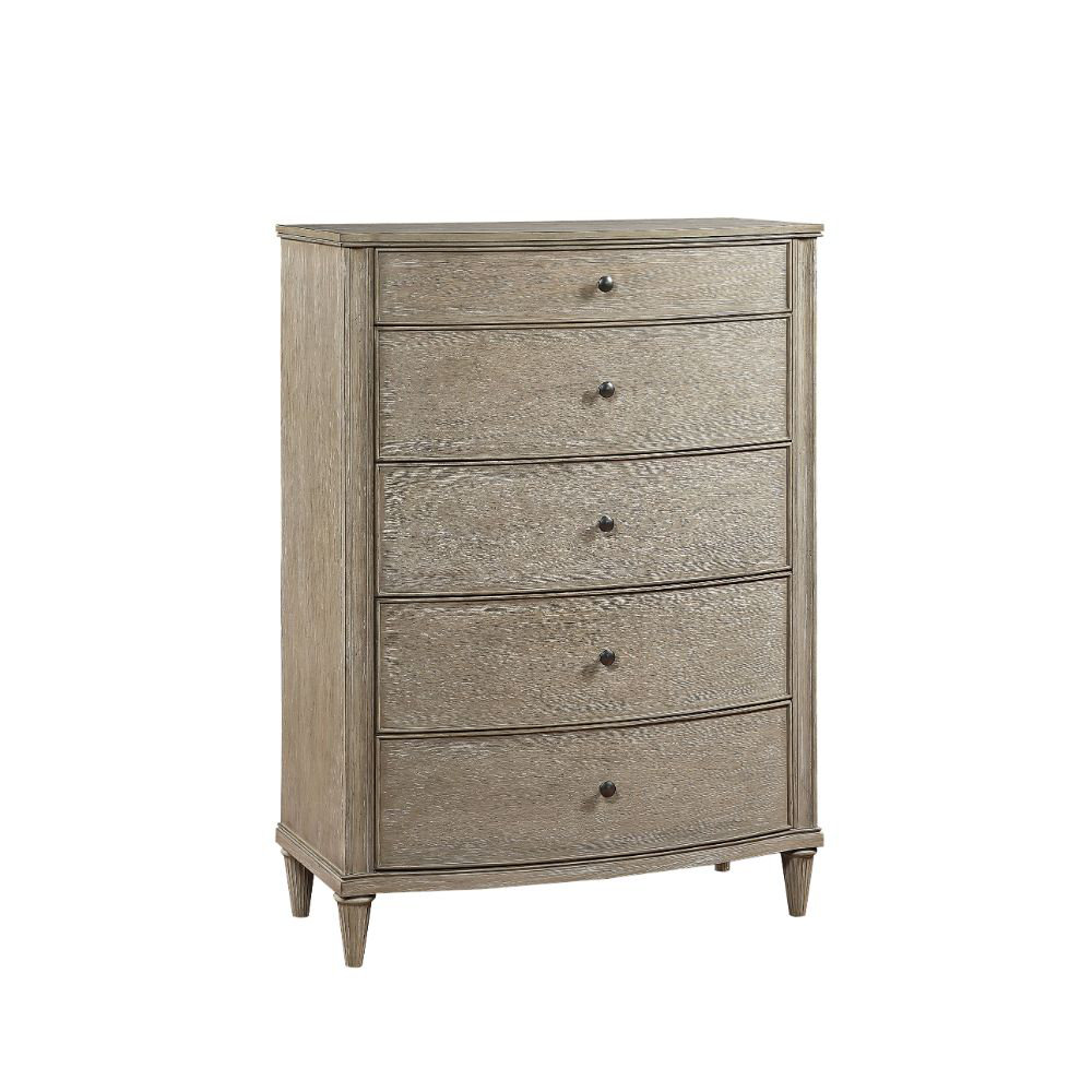 Rosdorf Park Joretta 5 Drawer 38" W Solid Wood Chest | Wayfair