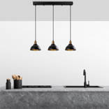 17 Stories Raquan 3 - Light Dark Blue Kitchen Island Pendant - Wayfair ...