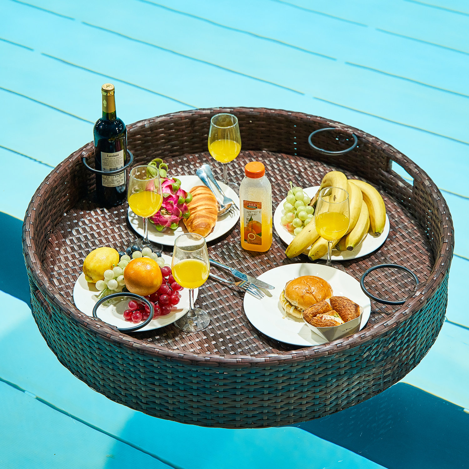 Hubhalsun Floating Rattan Tray | Wayfair