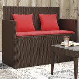 Red Outdoor Benches You'll Love | Wayfair