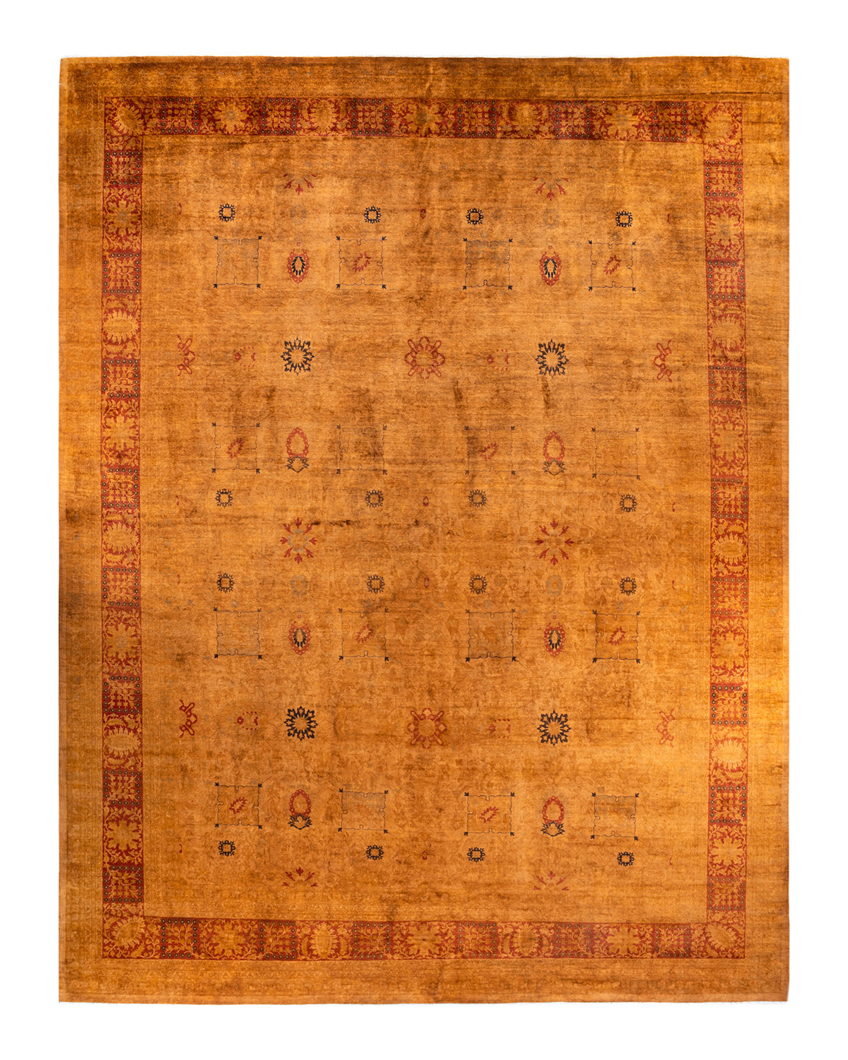 Isabelline Ferree One-of-a-Kind 12'4" x 16' 2000s Area Rug in Red ...