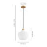 Winston Porter Layla 1 - Light Dome Glass Kitchen Island Pendant Light ...