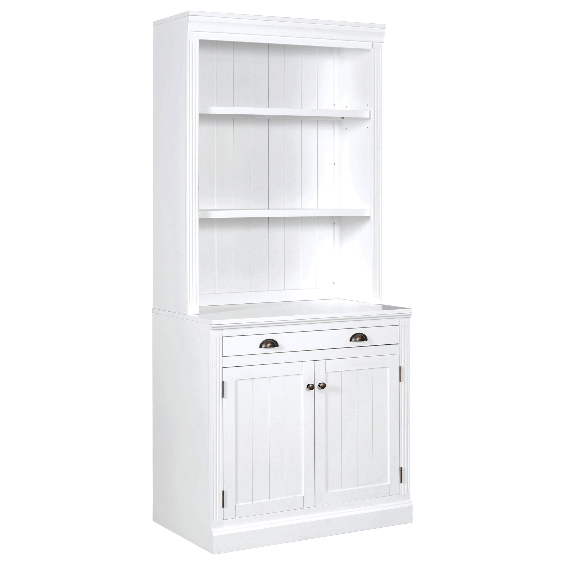 Everly Quinn 83.4"Tall Bookshelf With LED Lighting, Modern Bookcase ...