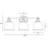 Mercer41 Shauvin 3 - Light Dimmable Vanity Light | Wayfair