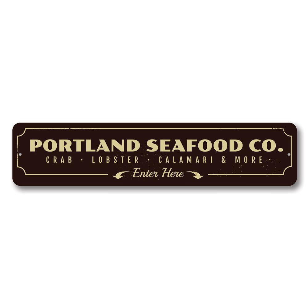 Lizton Sign Shop, Inc Seafood Company Custom Aluminum Sign | Wayfair