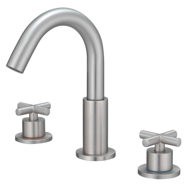 LOONGFIELD Widespread Bathroom Faucet 3-Hole Double Handle Vanity Tap ...