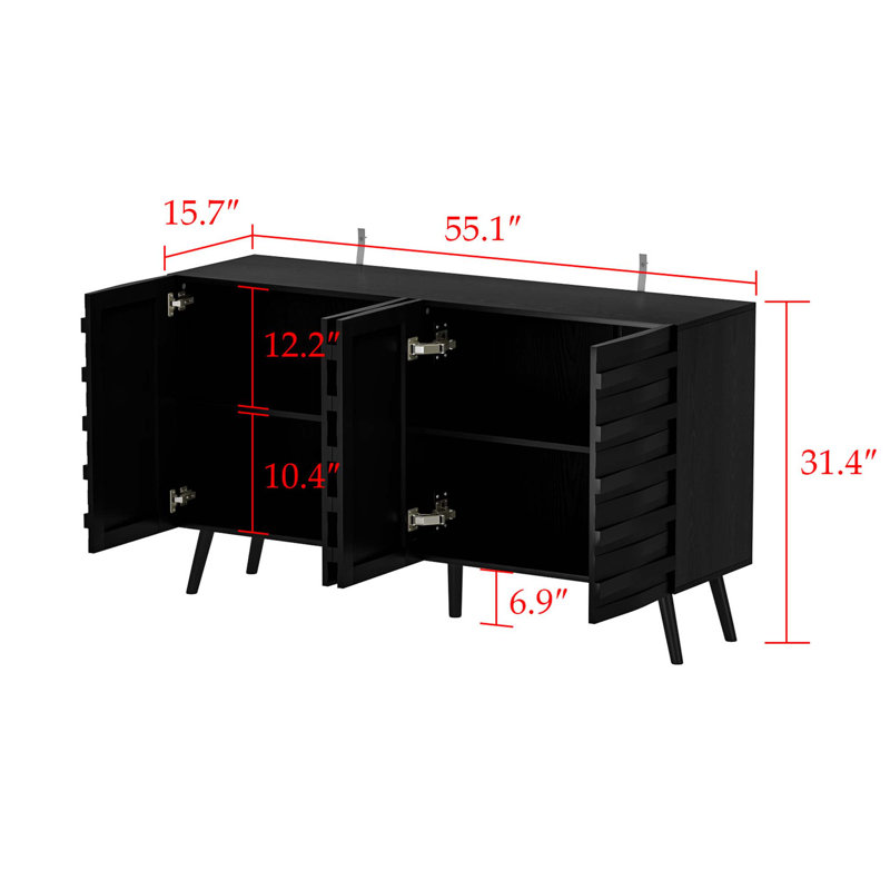 Wade Logan® Avrumi 55.1'' Sideboard | Wayfair