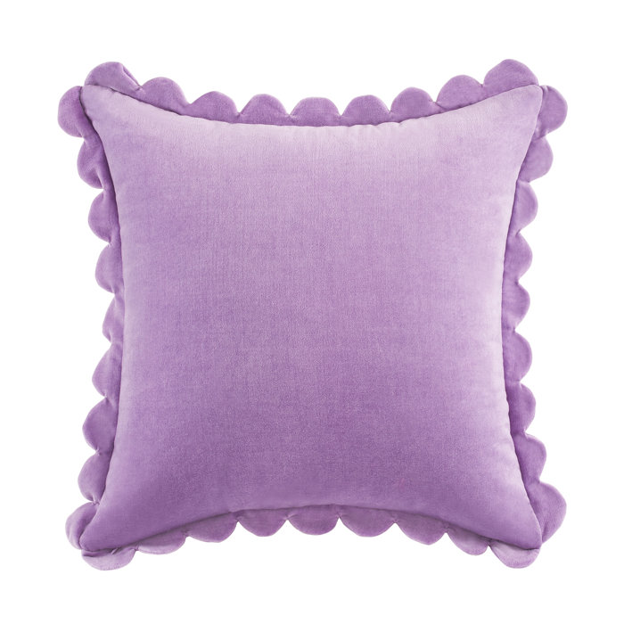 kate spade new york Scallop Edge Throw Pillow, 18" x 18" Purple ...