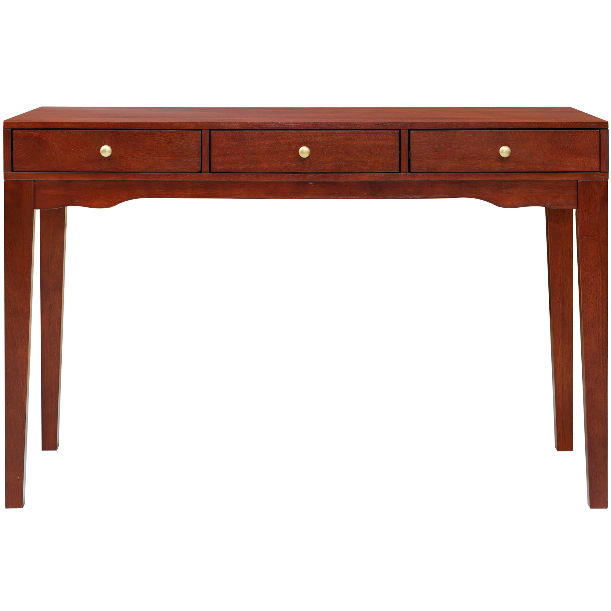 Red Barrel Studio Solid Wood Library/home Office Writing Desk With 3 ...