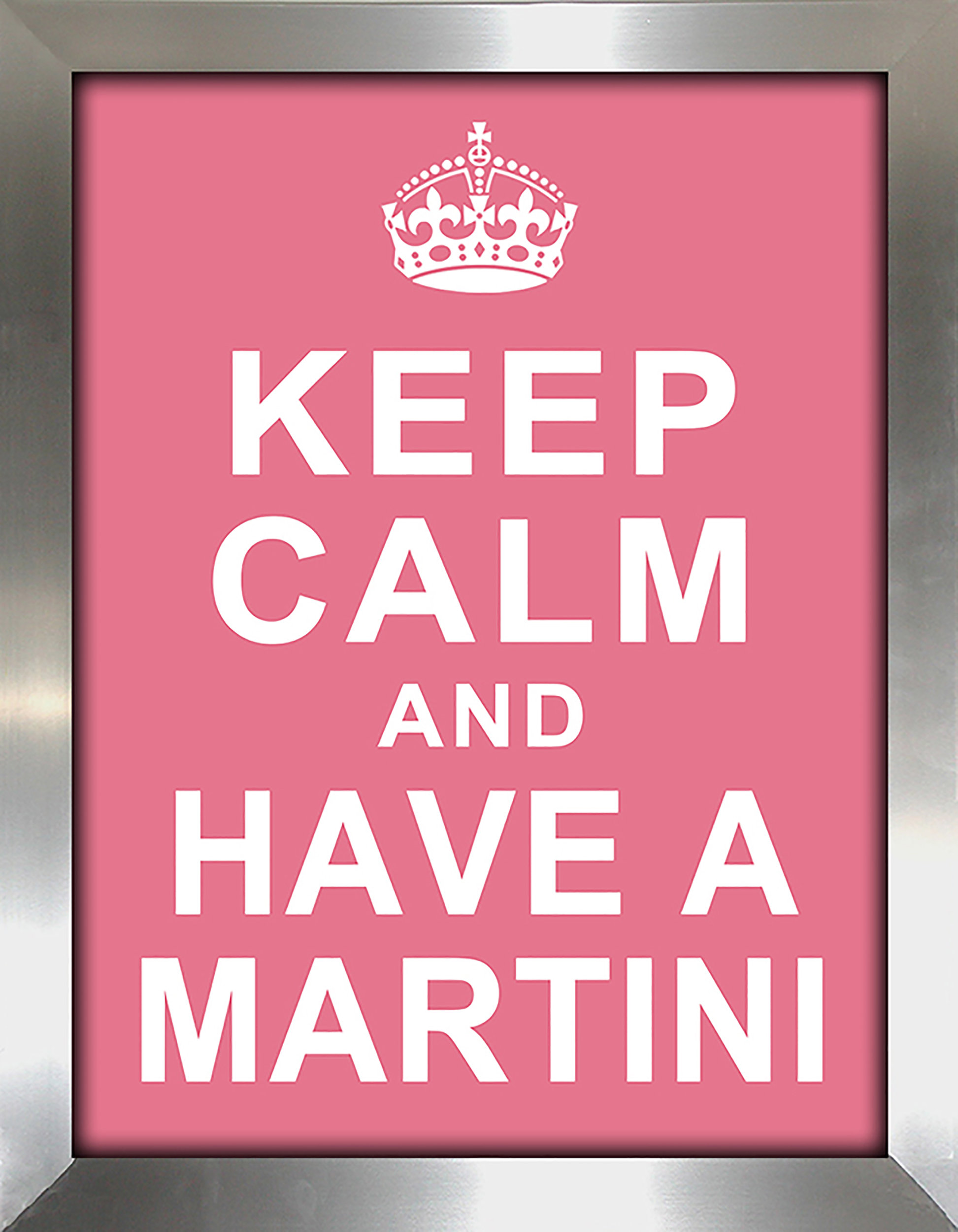 Picture Perfect International "Keep Calm and Have a Martini" Framed ...