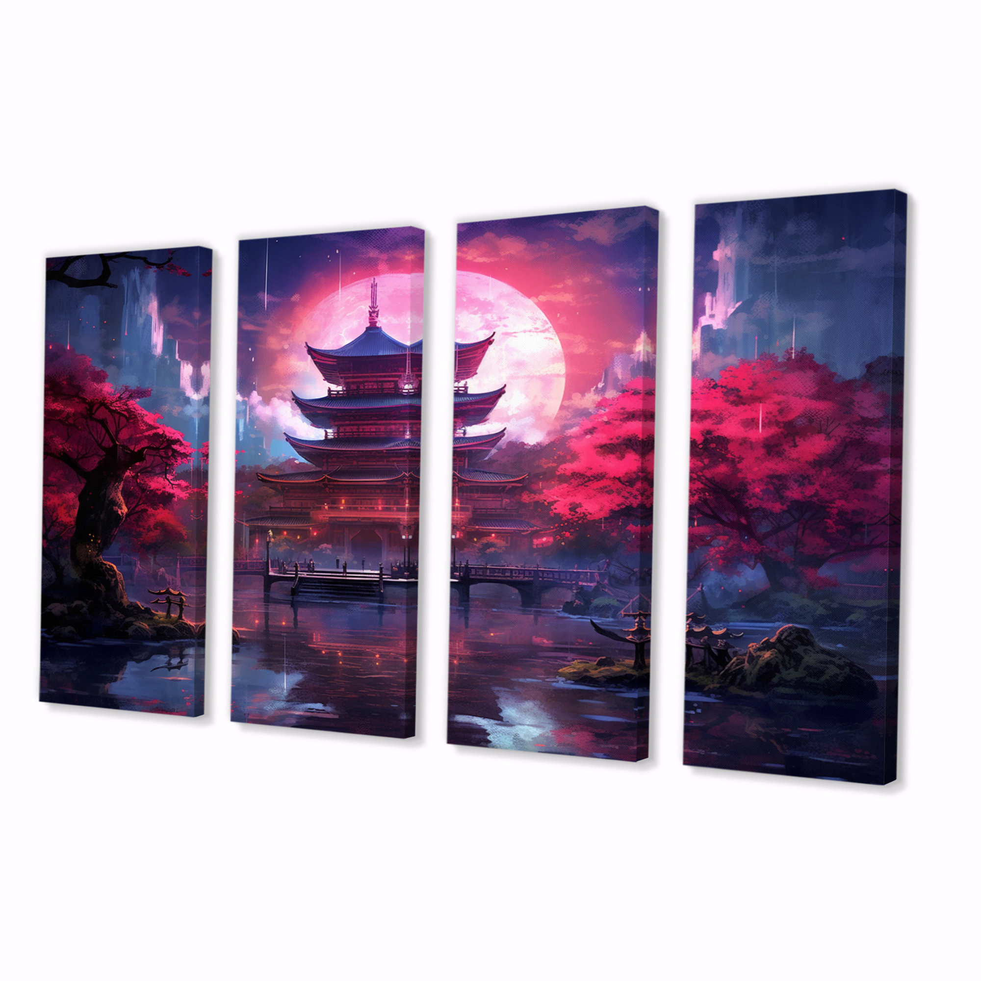 Design Art Japan Land Of The Samurai II - Japanese Wall Decor - 4 ...