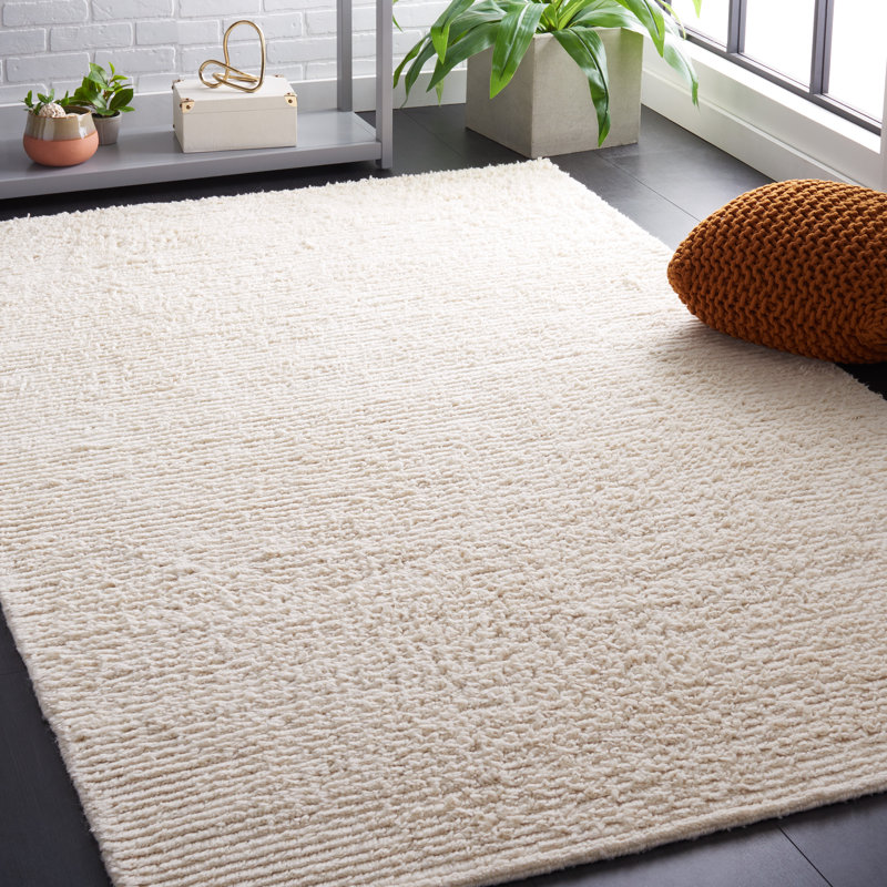 Latitude Run® Casablanca Hand Woven Performance Solid Color Rug ...