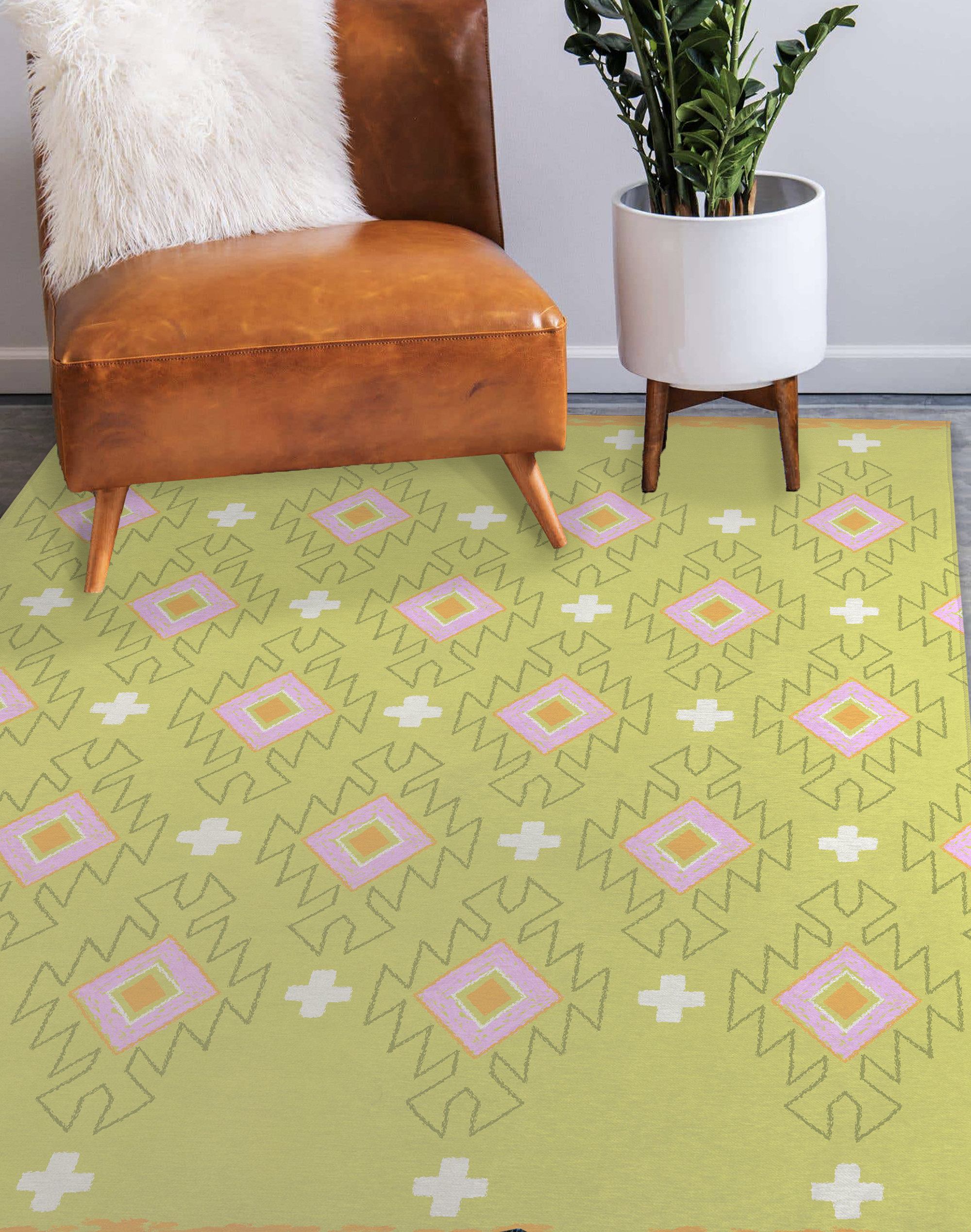 Foundry Select MOROCCAN SUMMER CHARTREUSE Area Rug By Foundry Select ...