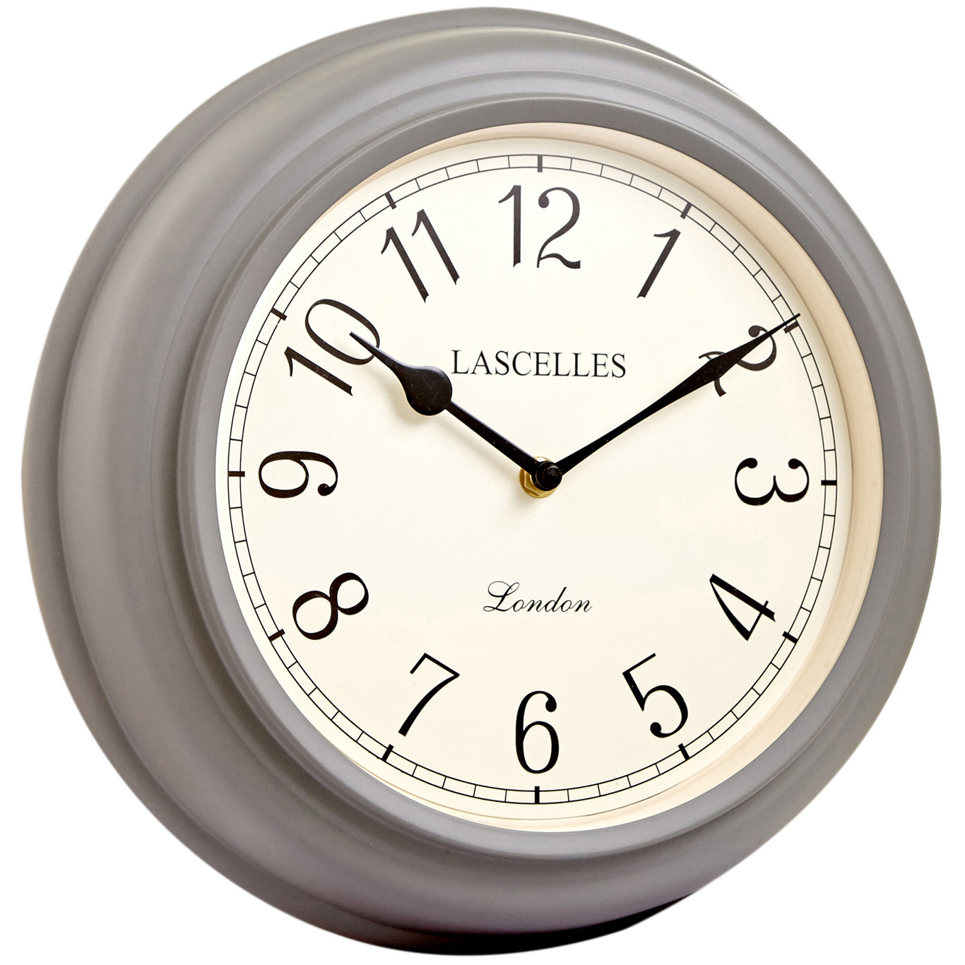 Roger Lascelles Clocks Lascelles Classic Wall Clock in Grey - 32cm ...