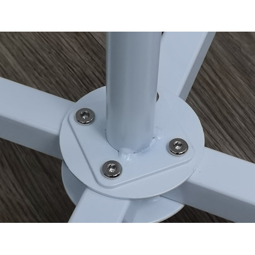 Rebrilliant Mavelyn Bucket Rotating Display Rack, White Metal Retail ...