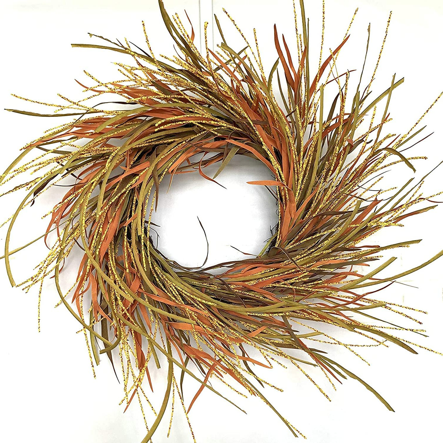 One Allium Way Fall Front Door Wreath Large Tail Wreath 24 Inch for ...