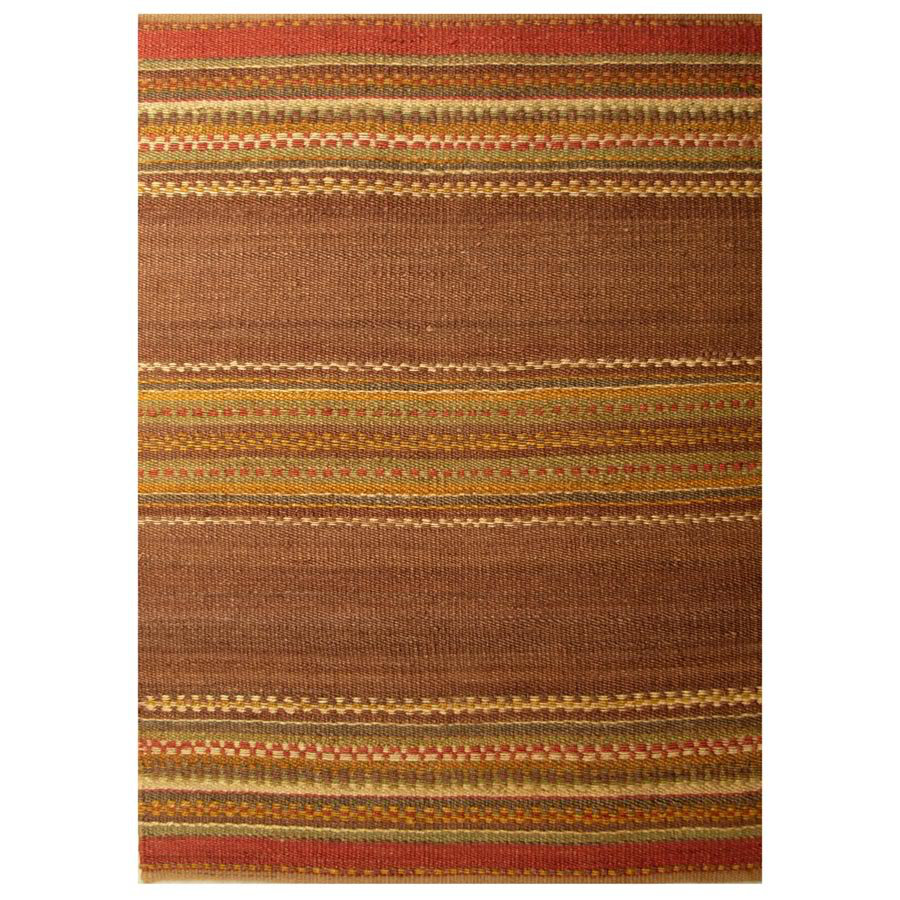 Wrought Studio™ Gaylor Striped Handwoven Jute/Sisal Brown Area Rug ...