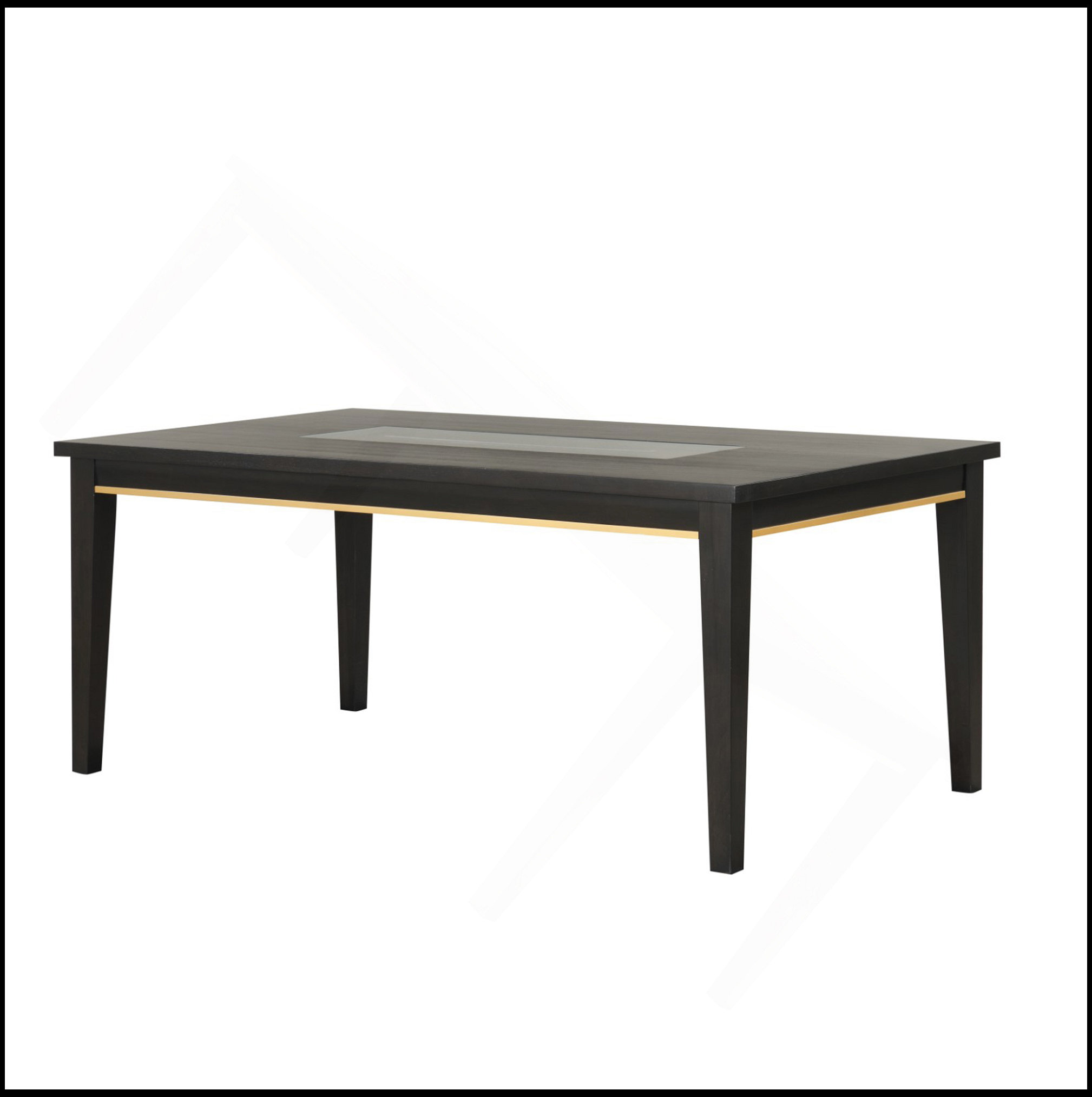 Hokku Designs 7Pc Dining Set Contemporary Espresso Dining Table Glass ...