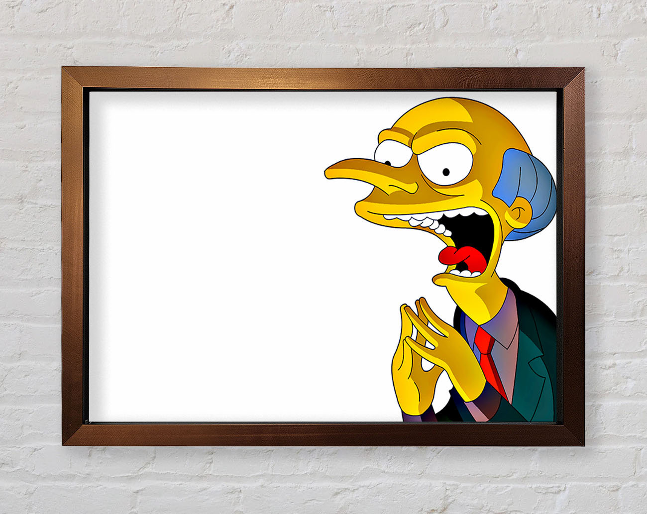 Bright Star The Simpsons Mr Burns - Single Picture Frame Art Prints ...