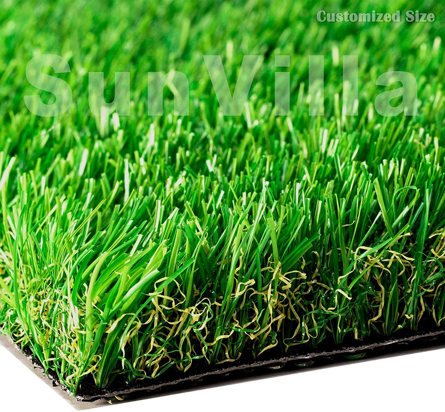 WMG GRASS Gazon artificiel, tapis / tapis artificiels de 8 po x 84 po, gazon arrière intérieur ...